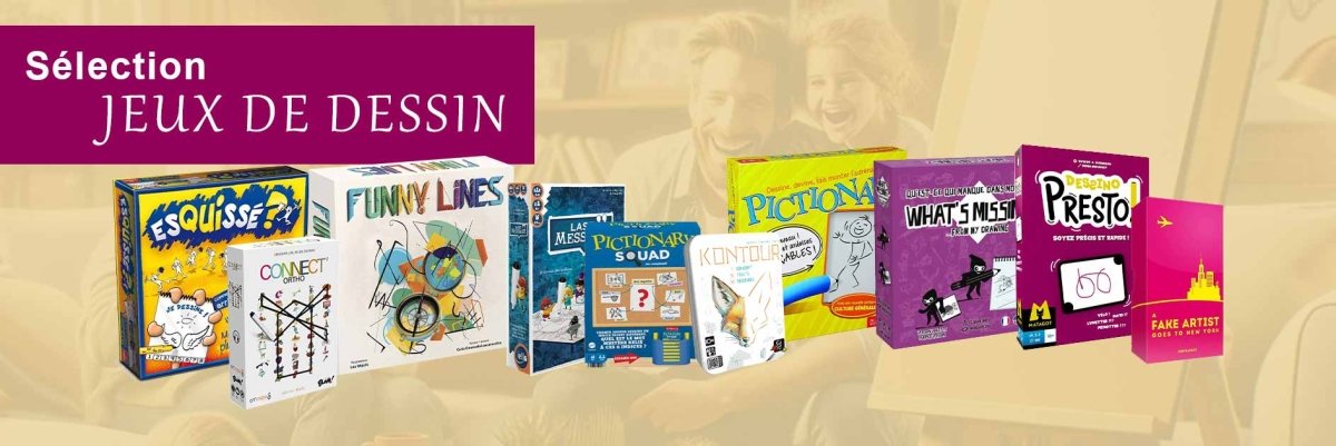 Sélection top 10 des jeux de société de dessin — L'Atelier des Jeux
