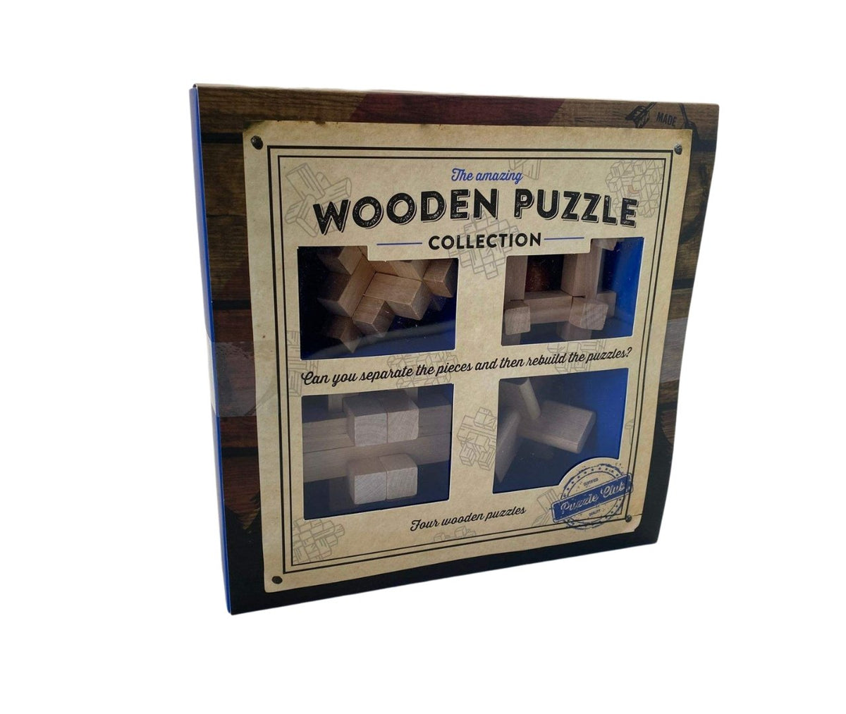 Coffret en Bois Collection : 4 Casse-Tête - Jeu de Société - L'Atelier ...