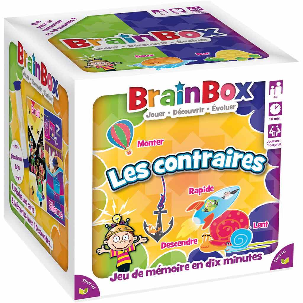 BrainBox : Les contraires - Jeu de Société - L'Atelier des Jeux